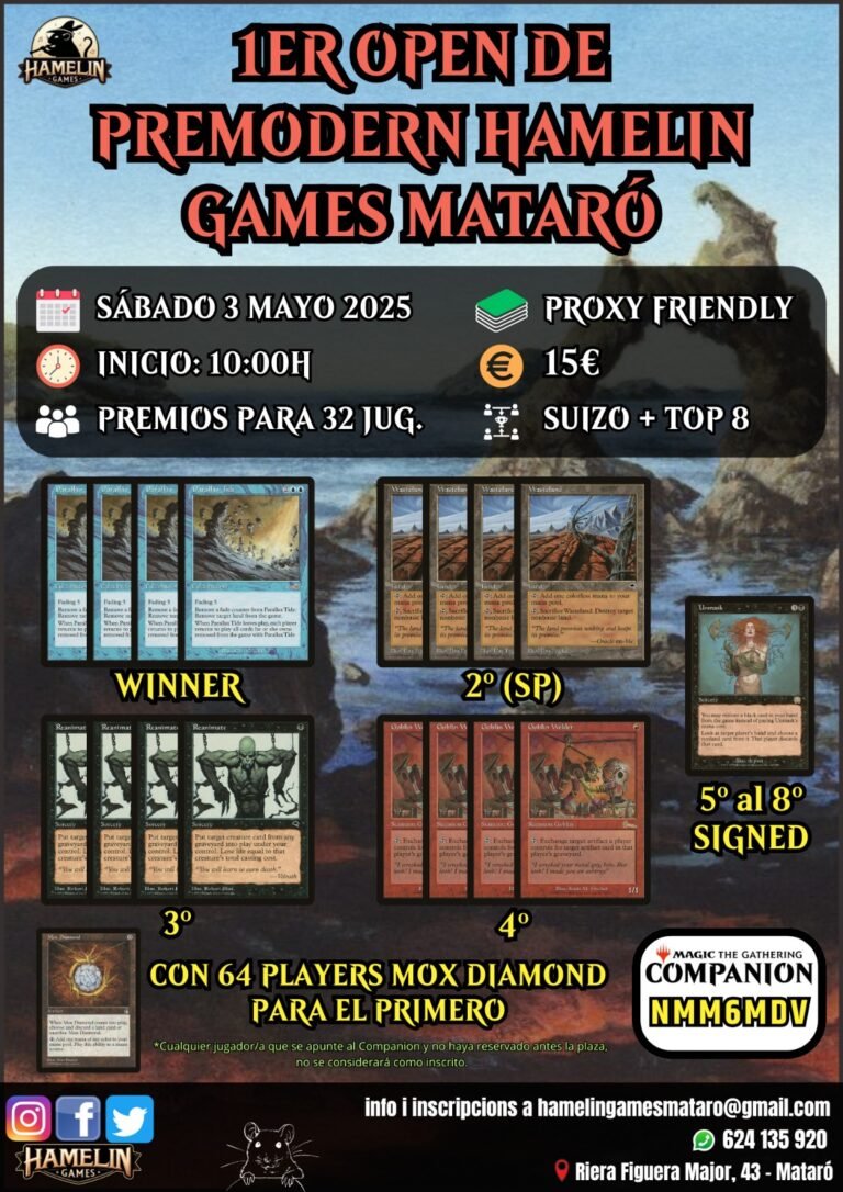 I Open de Premodern Hamelin Games - MTG Old Frame