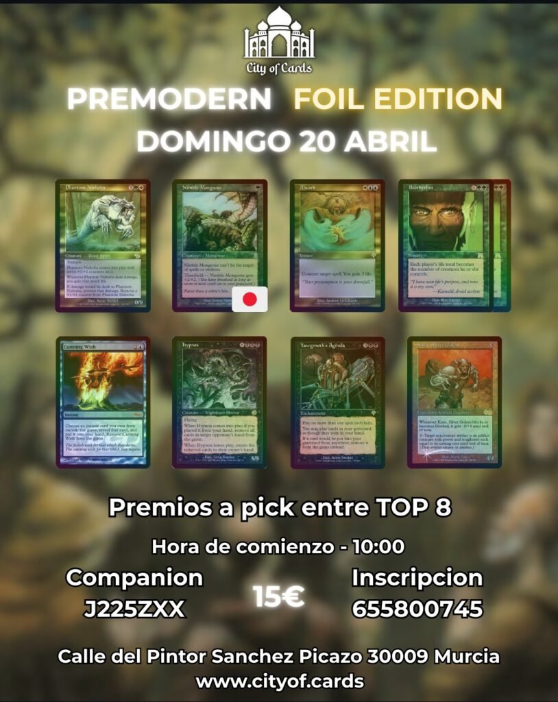 Mensual de Premodern de City of Cards: Abril 2025 - MTG Old Frame